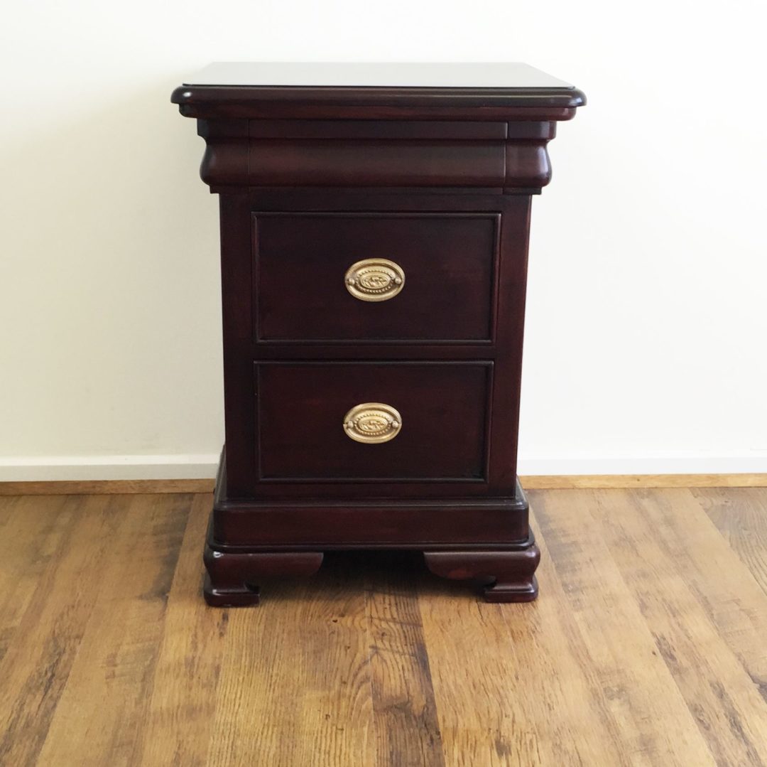Mahogany Bedside Table (72cm Height) Vanessa collection | Turendav ...