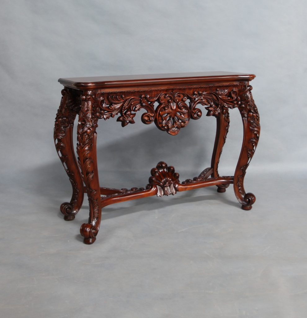 Solid Mahogany Wood Hand Carved Large Hall / Console Table | Turendav ...