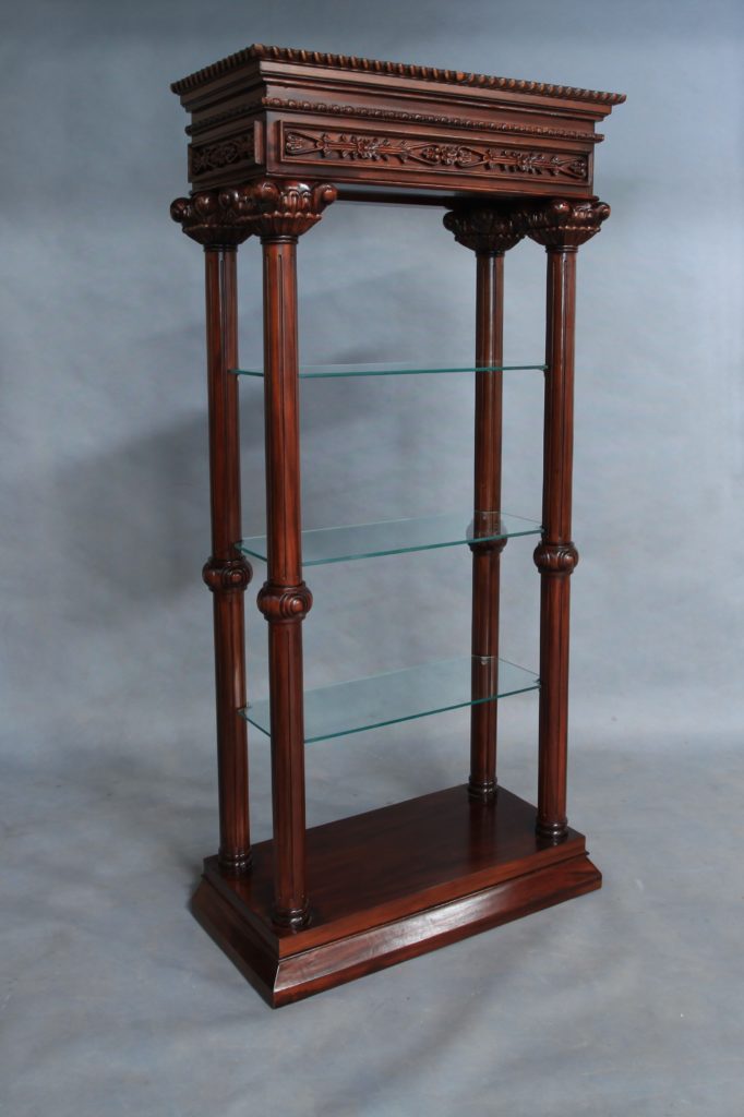 Mahogany Hand Carved Display Unit | Turendav Australia | Antique ...