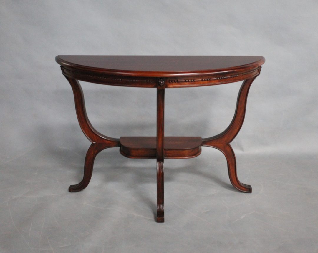 Solid Mahogany Wood Three Legs Hall/Console Table | Turendav Australia ...
