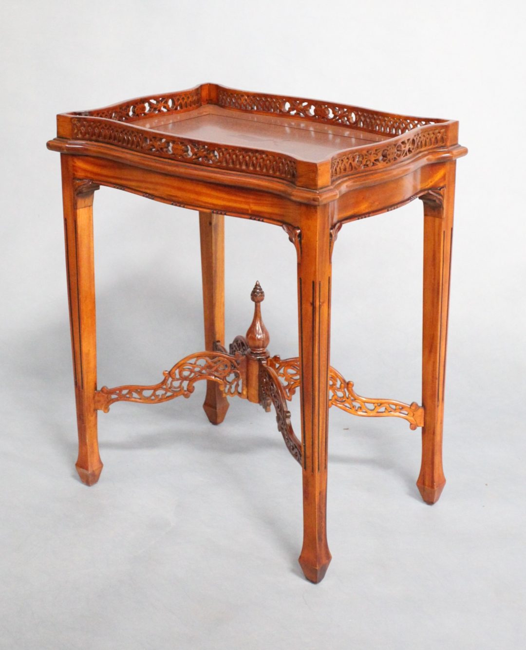 Solid Mahogany Wood Tea Table Rectangular Tea Hall | Turendav Australia ...
